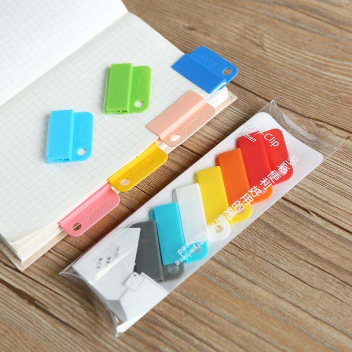 DUKEEN 6Pcs/set Lovely Rainbow Color Index Touch Folder Clips Index ...
