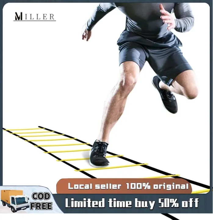 【Local Shipment】Agility Ladder, 26ft (8M) 16 Rung Speed Training ...