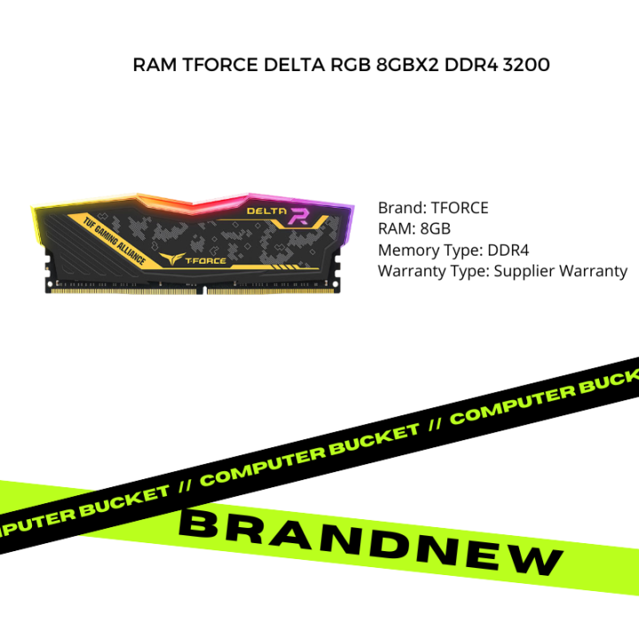 RAM TFORCE DELTA RGB 8GBX2 DDR4 3200 | Lazada PH