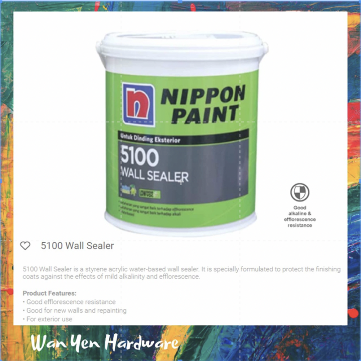 Nippon Paint Sealer 5100 ( For Exterior) - 5 Litres | Lazada Nippon Paint Sealer 5100 ( For Exterior) - 5 Litres | Lazada