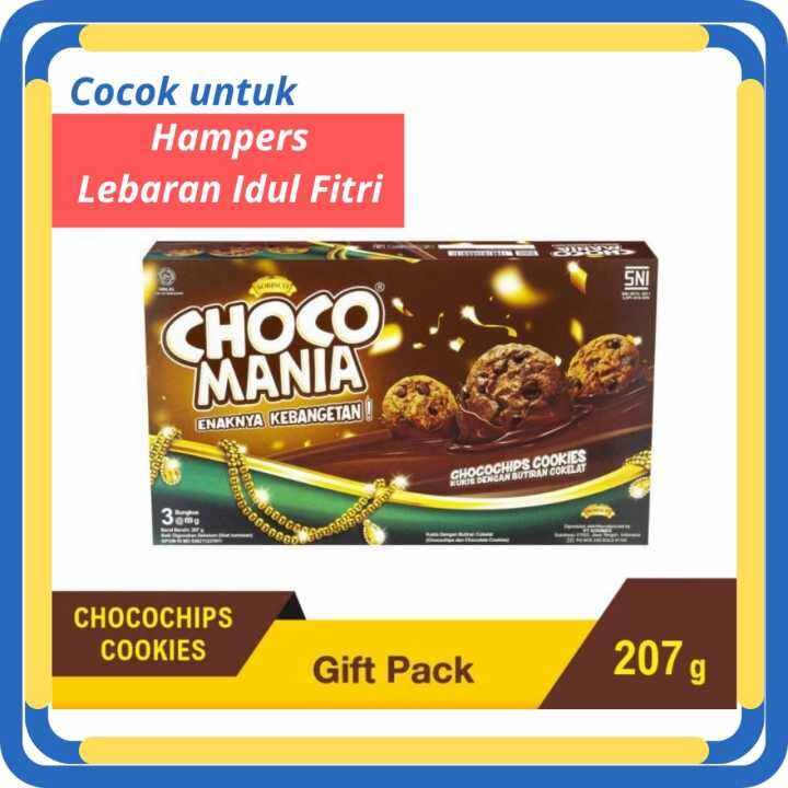 Choco Mania Biskuit Gift Pack 207gr Cokelat Chip Cookies Hampers Lebaran | Lazada Indonesia