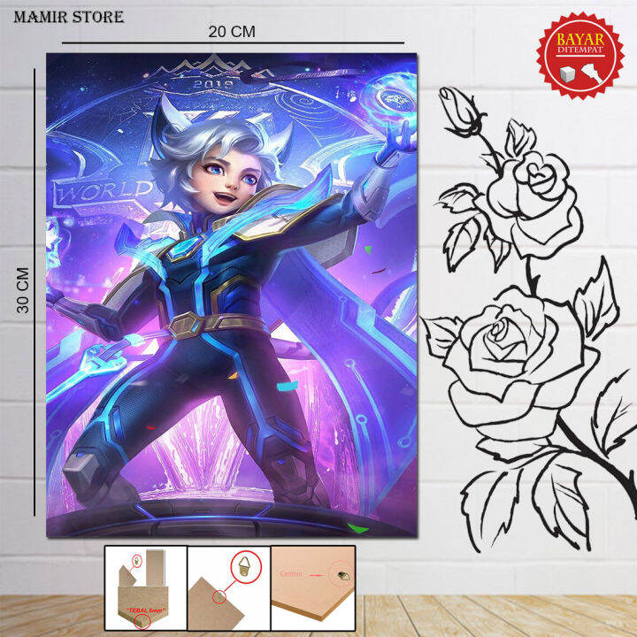 HIASAN DINDING TEMA KARAKTER MOBILE LEGEND/CETAK FOTO TEMA KARAKTER ...