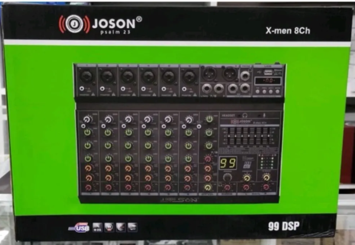 Original Joson Xmen 8 Channel (Professional Mixer with Sound Card ...