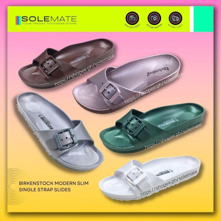 【SOLEMATE 36-40】BIRKS 2021 COLORS SLIPPER SLIDES | Lazada PH