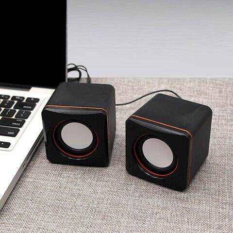 USB Wired Mini Speaker Computer Speakers Bass Stereo Music Player ...