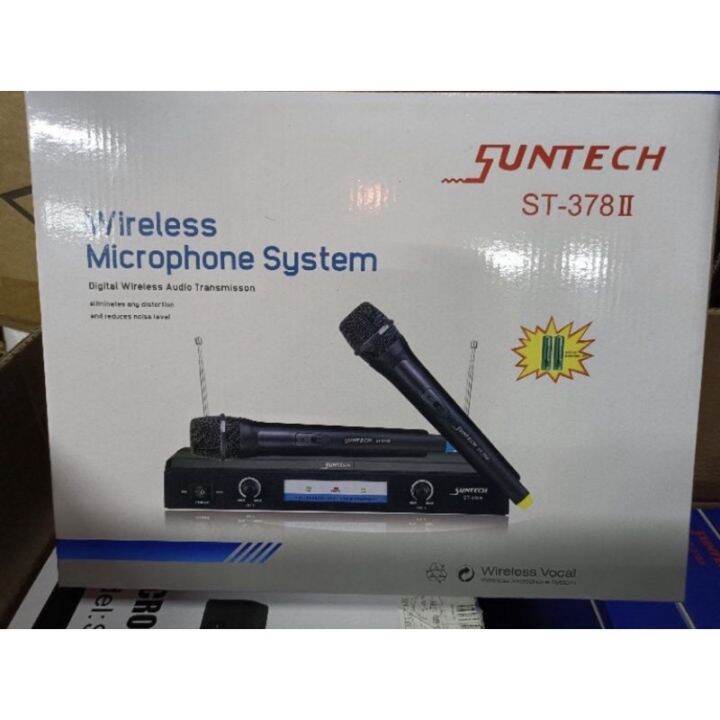 ☝Suntech ST-378 Dual Wireless Microphone wireless microphone | Lazada PH