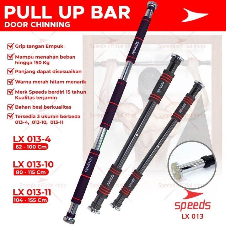 SPEEDS Pull Up Bar atau Door Chinning Bar Untuk pembentukan otot anda ...