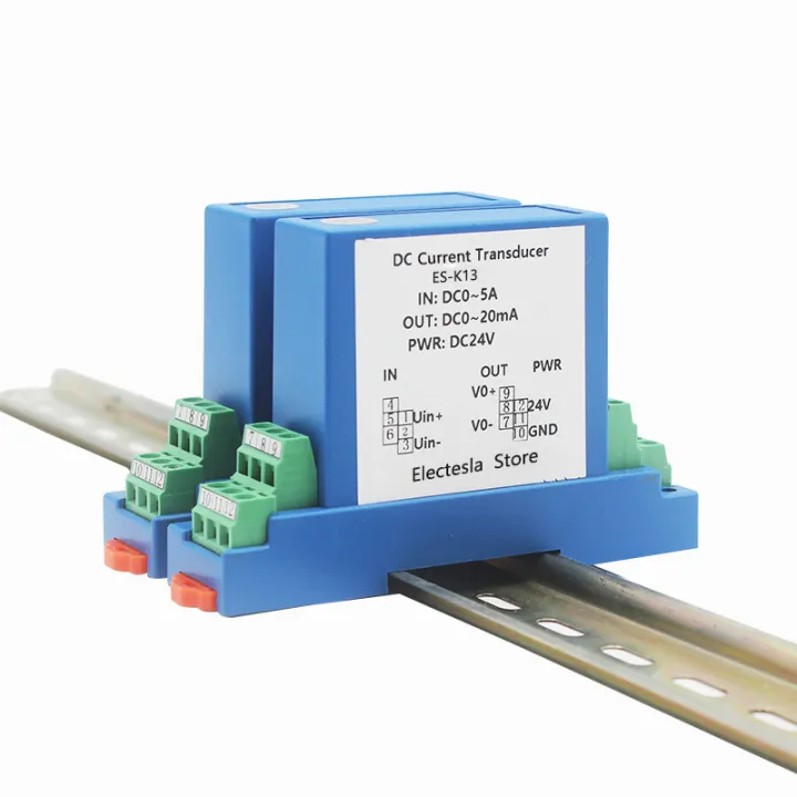 DC AC Current Sensor DC 0-10A 5A อินพุต0-10V 4-20mA เอาต์พุต Analog ...