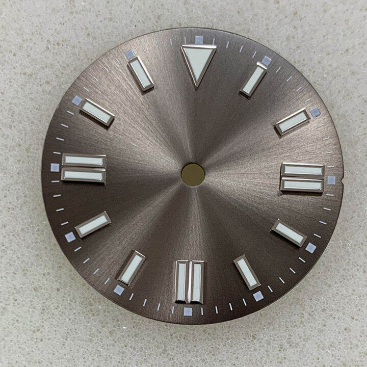 28.5MM Sunburst Pattern Bar Studs Green Luminous Watch Dial Modified ...
