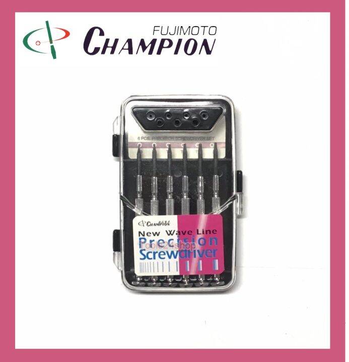 CHAMPION ชุดไขควงแกนซ่อมนาฬิกา เหล็ก 6 ตัว Percision Screwdriver ...