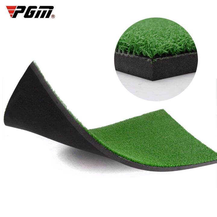 PGM Golf Mat Portable with Rubber Tee Seat Realistic Turf Putter Mat ...