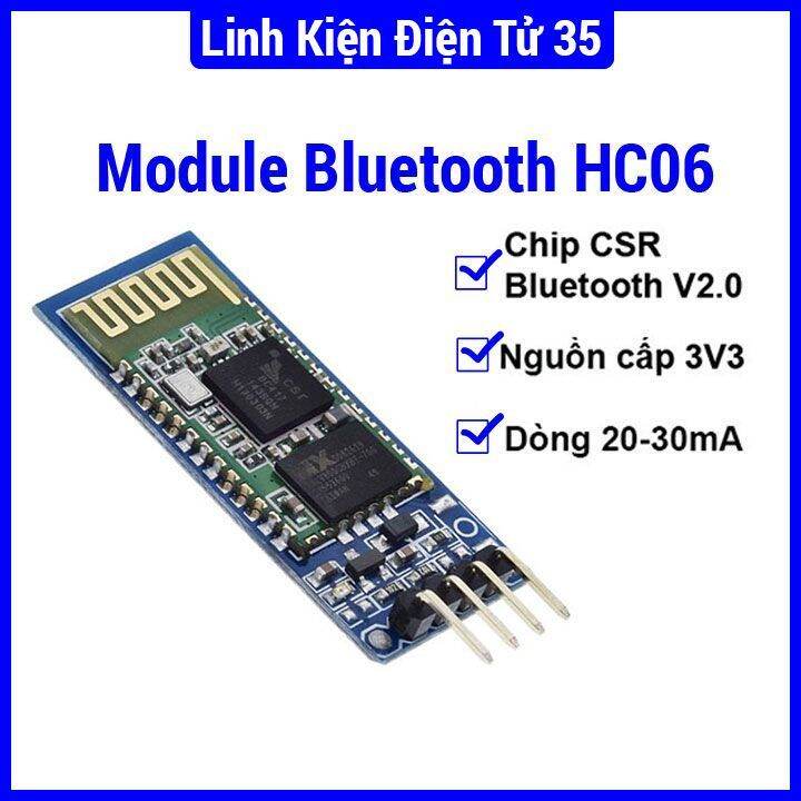 Module bluetooth HC-06 chip CSR bluetooth V2.0 dễ dàng kết nối với các thiết bị | Lazada.vn