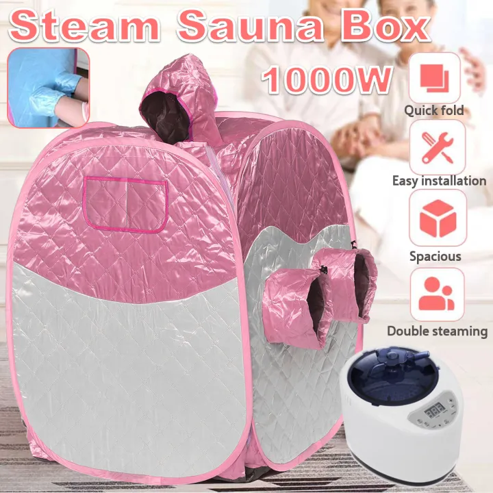 2.6L 2-Person Steam Sauna Tent Portable Spa Room Home Beneficial Full ...