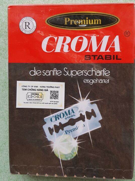 Lưỡi Lam CROMA Stabil [ Nhập Đức ] - Phụ liệu tóc ( 200 lưỡi/ Hộp ...