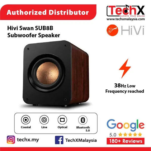 HiVi Swans SUB8B Subwoofer Speaker | Lazada