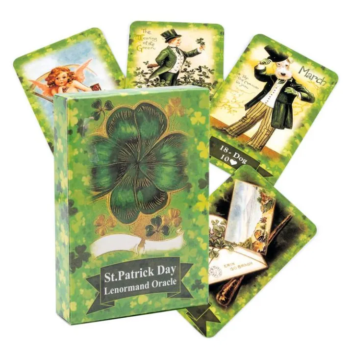 St Patrick Day Lenormand Oracle Clover Reynolds Tarot Cards English ...