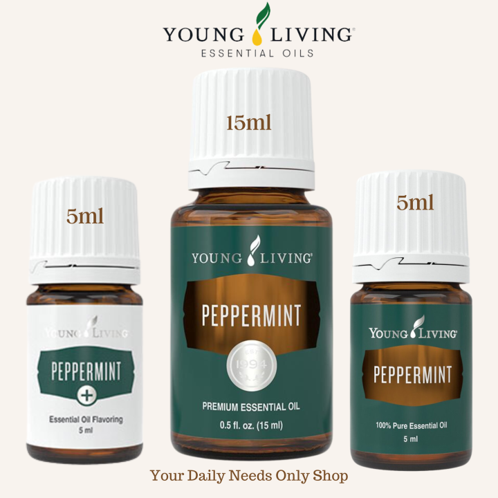 Young Living PEPPERMINT Essential Oil - Young Living Flagship - 100% ...