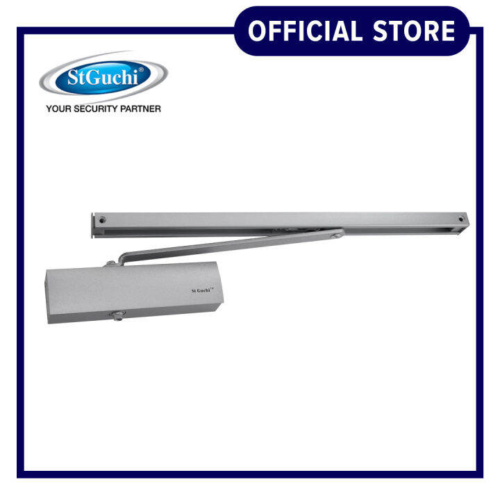 St Guchi Door Closer with Slide Arm (Silver) SGDC-82SA | Lazada