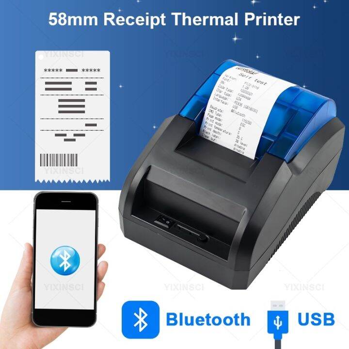 【COD】 XP-58 Blue tooth USB Thermal Receipt Printer 58mm POS System for ...