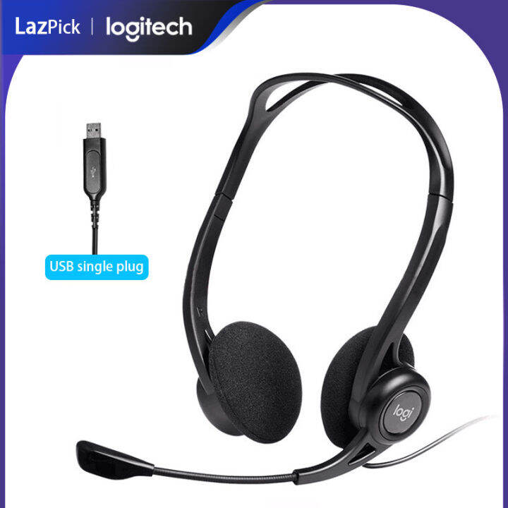 Logitech H370 USB Computer Headset with Noise-Cancelling Microphone ...