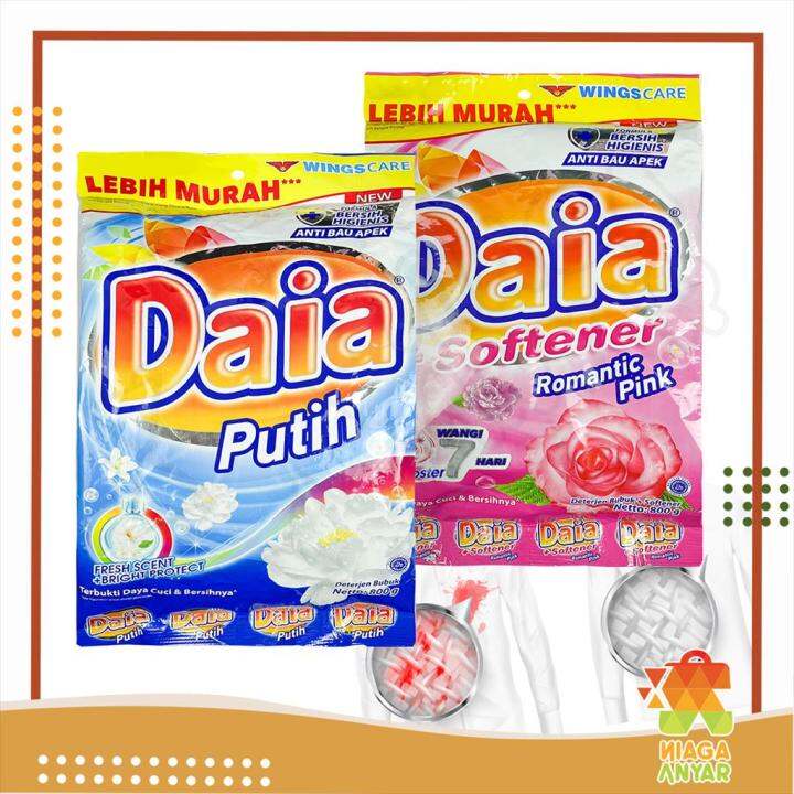 Daia Detergent Bubuk Ukuran Besar / Deterjen Softener / Detergen Ditergen Kemasan Besar 800gr ...