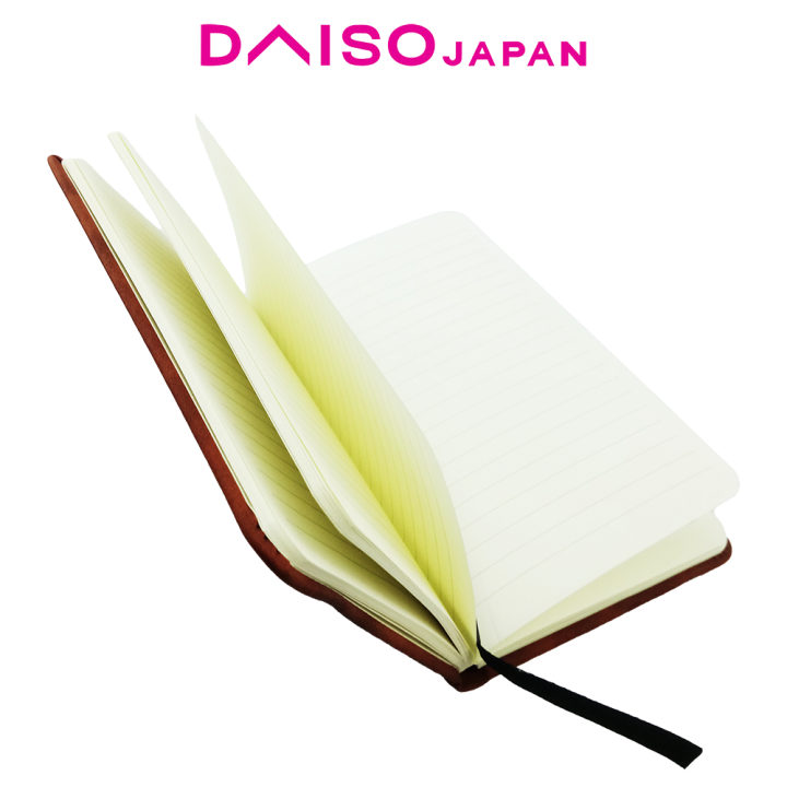 Daiso Faux Leather A6 Notebook | Lazada PH