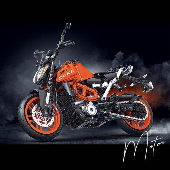 Classic Motorcycles KTM 390 DUKE Building Blocks Kit Bricks Motocross ...