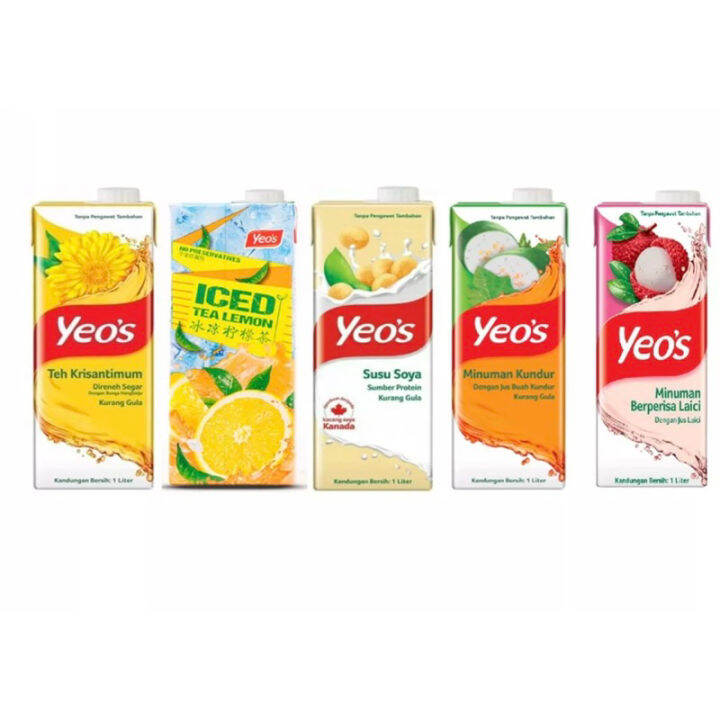 Yeo’s Asian Drink 1L (Chrysanthemum/Lychee/WinterMelon/SoyMilk/Ice ...