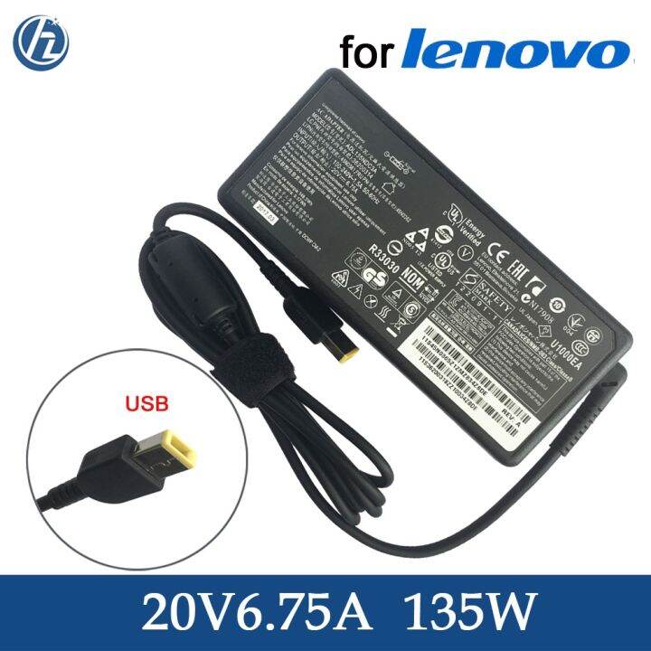 Original Laptop Charger 20V6.75A 135W AC Adapter for Lenovo Ideapad ...