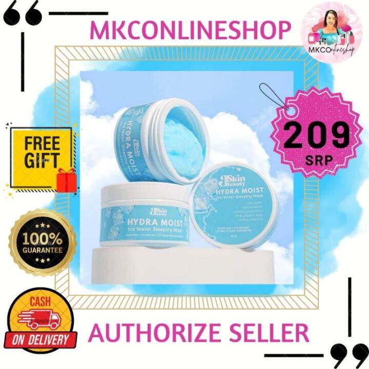 【COD】 Hydra Moist Ice Water Sleeping Mask X HERSKIN RESELLER PACKAGE ...