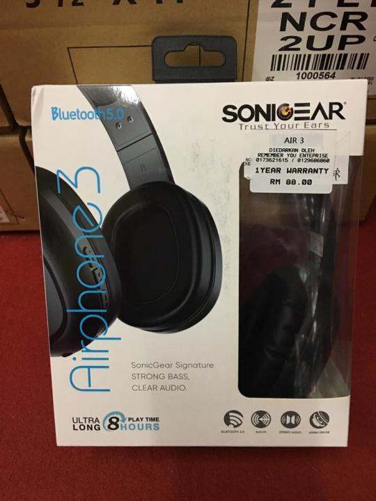 SonicGear AirPhone 3 Bluetooth Headphones | Lazada