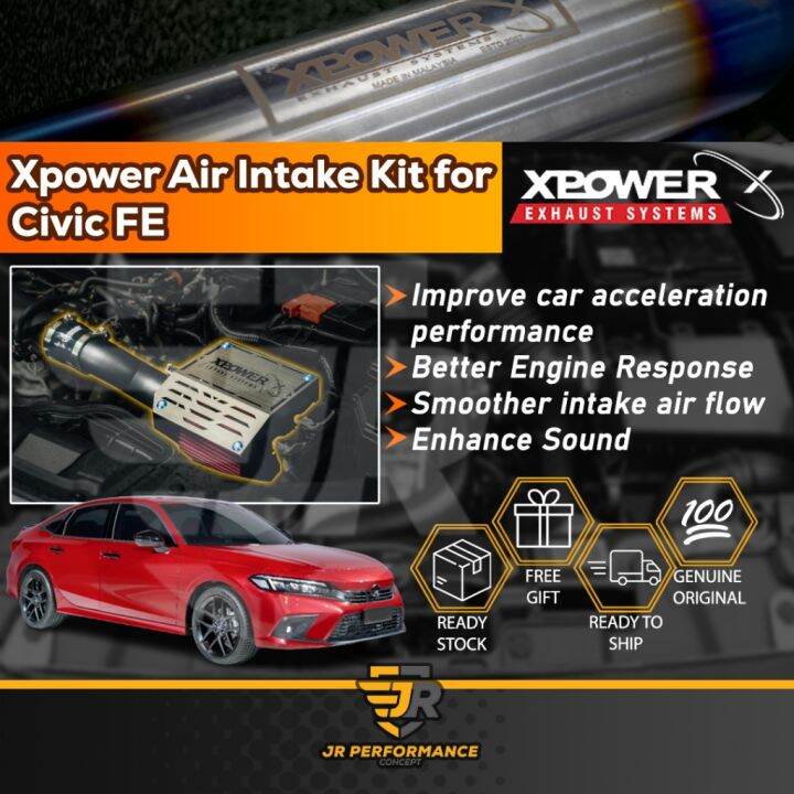 Xpower Air Intake System Honda Civic FE 1.5Turbo With Open Pod Filter Tambah Kuasa Jimat Minyak ...
