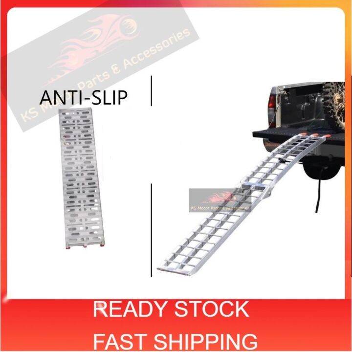 READY STOCK Folding Ladder Bike Ramp Motorcycle Tangga Motor Naik Lorry ...