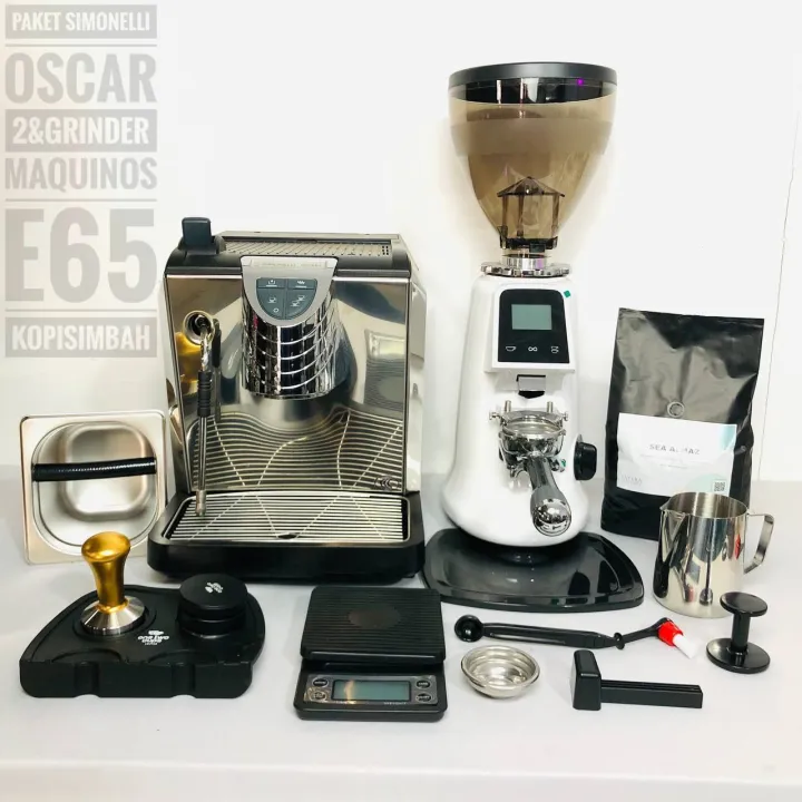 Paket Mesin Espresso SIMONELLI OSCAR 2 II Coffee Maker & Grinder Kopi ...
