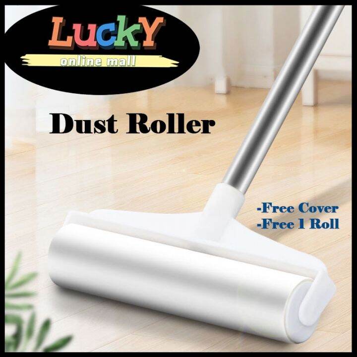 Lint Roller Sticker 24cm&19cm Extended Rod Duster Detachable Rod Floor ...