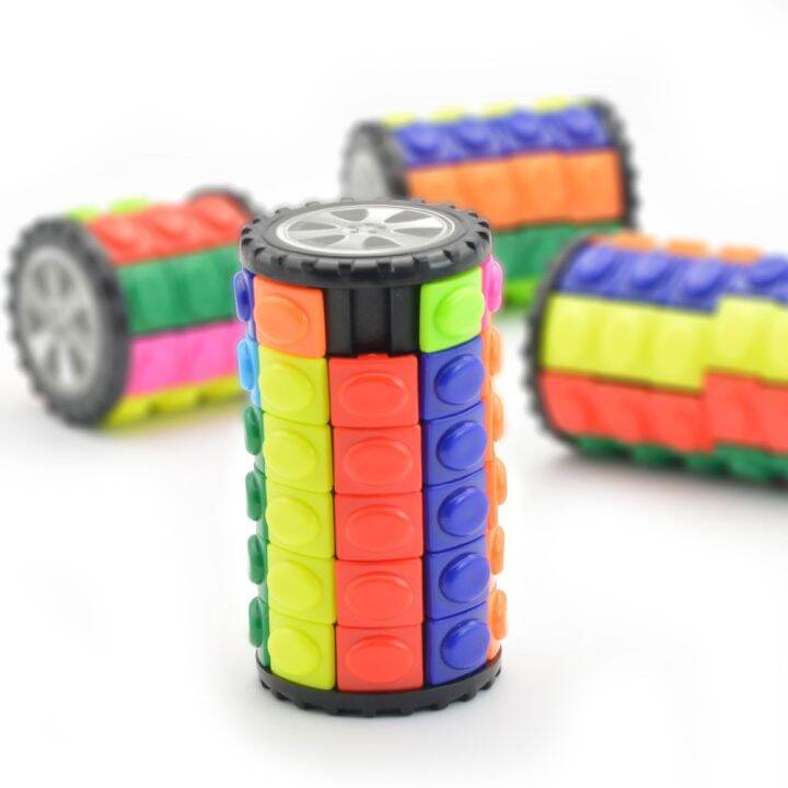 3D Rotate Slide Cylinder Magic Cube Colorful Babylon Tower Stress ...