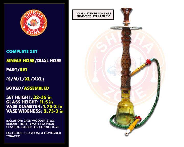 EXTRA LARGE WOODEN SHISHA SET | Lazada PH