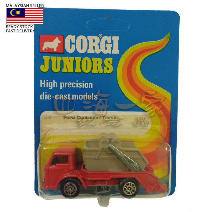 very Rare 1973 Corgi Juniors 54 Ford Container Truck diecast toy model ...