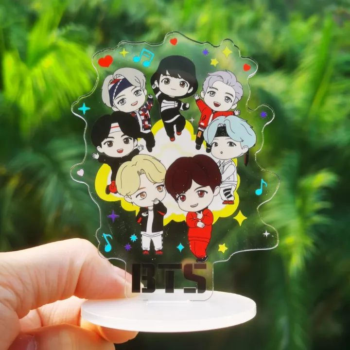 ND}Kpop BTS,Blackpink Acrylic Stand Plates Display Group Standee Model ...