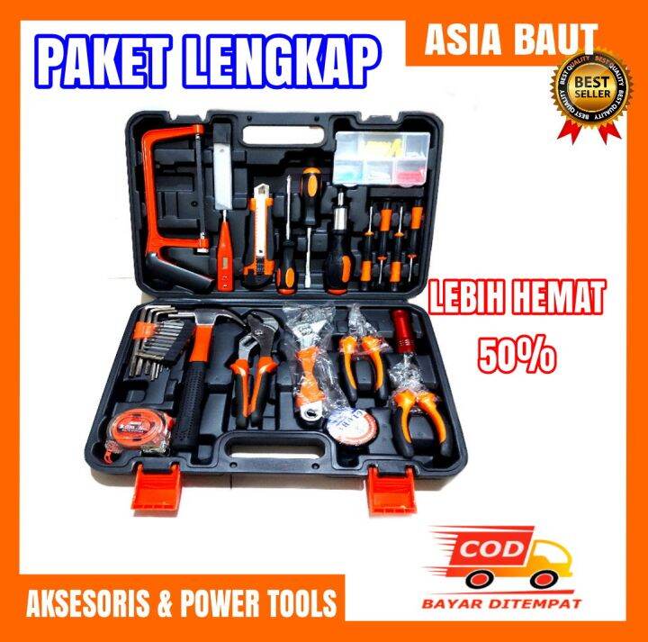 Tool kit 102 pcs full set Toolset Toolkit Toolbox box perkakas ASIA ...