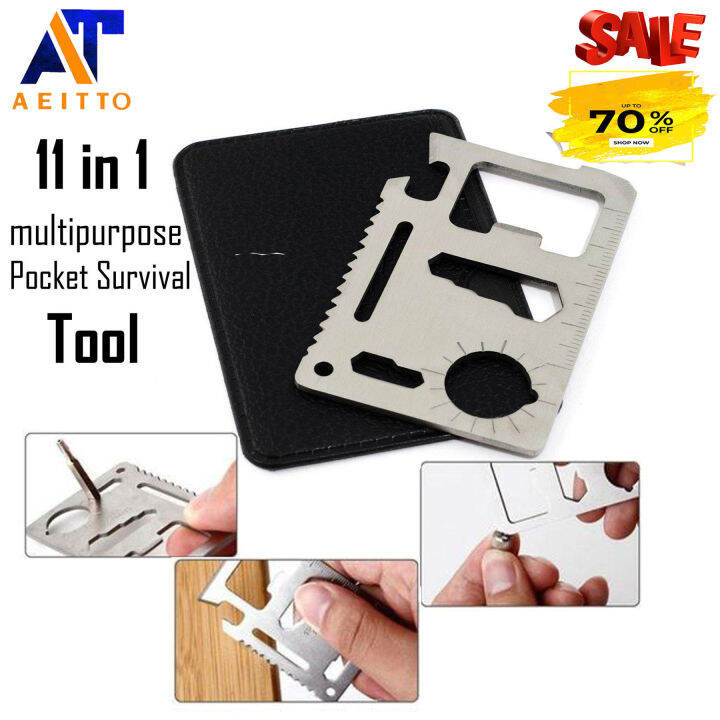 11 in 1 Multipurpose Pocket Survival Tool | Lazada PH