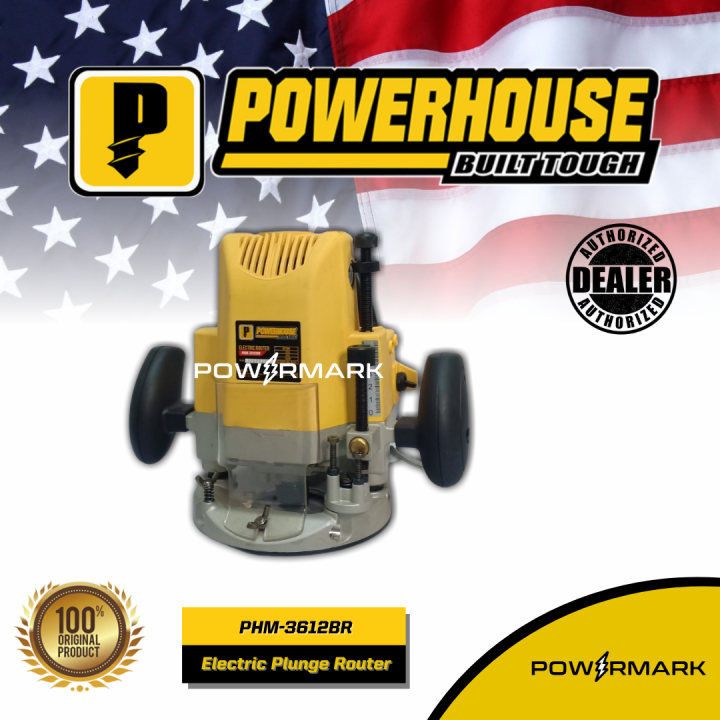 POWERHOUSE PHM-3612BR Electric Plunge Router [POWERMARK | PPT] | Lazada PH