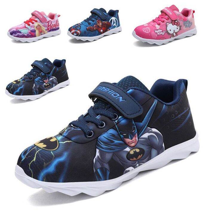 Kitty Cat Bat-Mans รองเท้าผ้าใบเด็กหญิงเด็กชายสีรุ้ง,ใหม่รองเท้าผ้าใบ ...