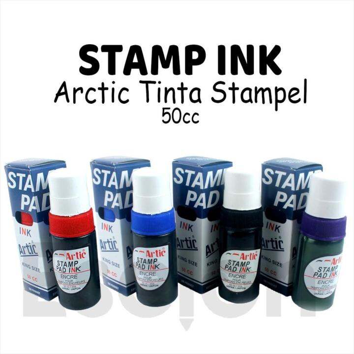 Tinta Bak Stempel ARTIC 50CC / Stamp Pad Ink King Size 50 CC | Lazada ...
