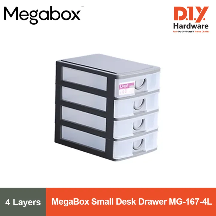 MegaBox Small Desk Drawer 4 layers | 5 layers | Lazada PH