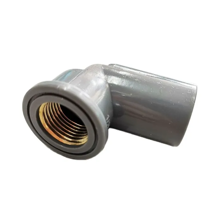 [READY STOCKS] 1/2" (15MM) PVC P/T ELBOW WITH BRASS THREAD / PVC PT ELBOW / PVC THREAD DALAM ...