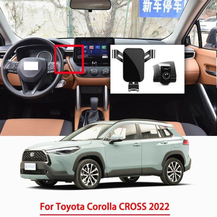 ที่จับโทรศัพท์มือถืออุปกรณ์เสริมรถยนต์สำหรับ TOYOTA COROLLA CROSS 2022 ...
