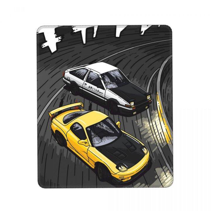 Laptop Mouse Mat Initial D Style RX7 VS AE86 Computer Japan Anime ...
