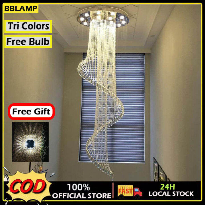 【Free Blub+Free Wall Lamp】BBLAMP Tri-Colors Chandelier Ceiling Sala Tri ...