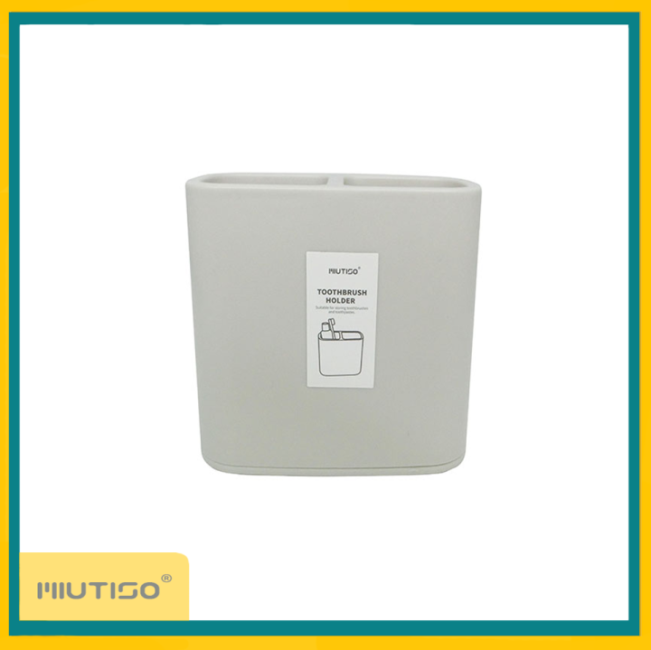 Miutiso Toothbrush Holder Bathroom Countertop Toothpaste Toothbrush ...